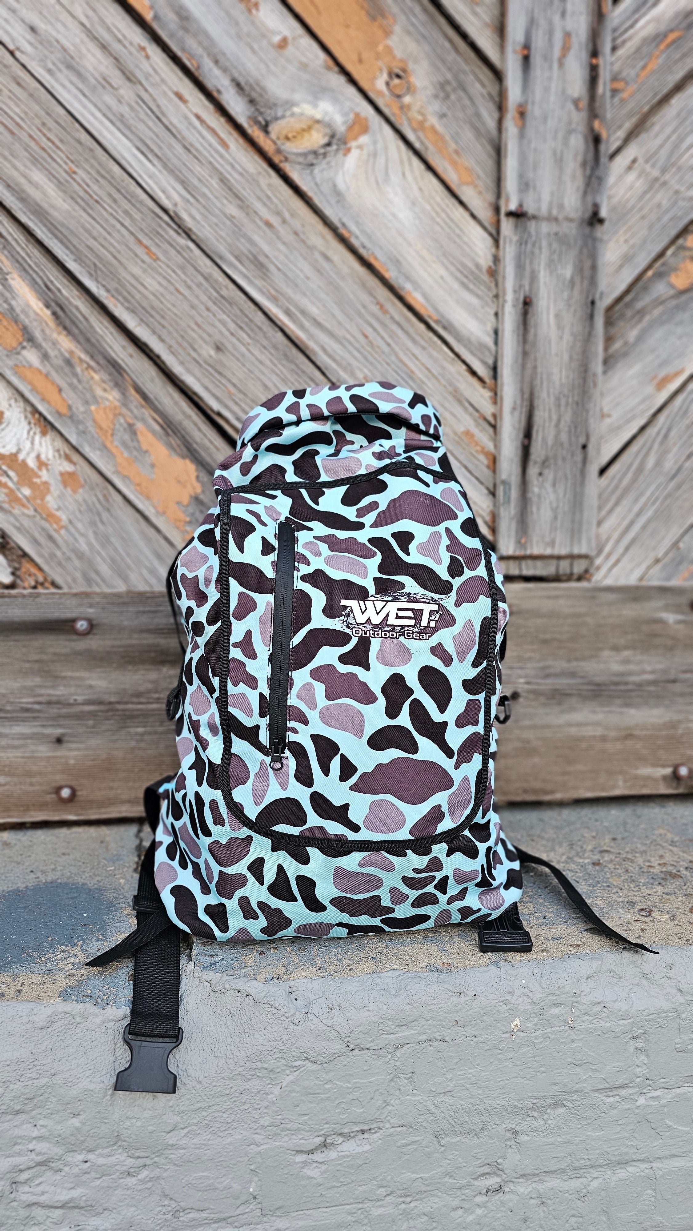 Sea-Foam Camo Wet/Dry Backpack – WET. Outdoor Gear